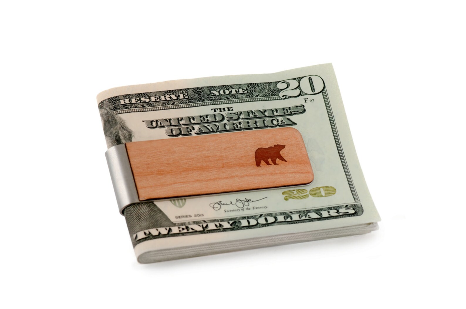Grizzly Bear Money Clip, Personalized Money Clip, Custom Money Clip ...