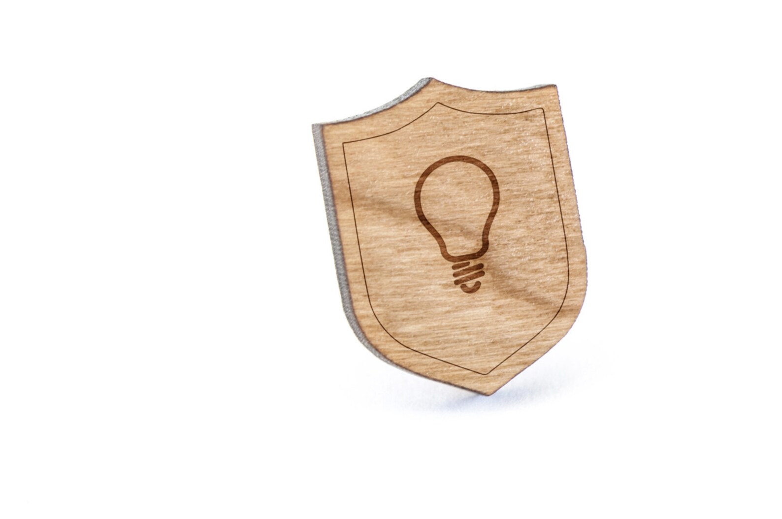 Light Bulb Lapel Pin Wooden Pin Wooden Lapel Gift for Him - Etsy
