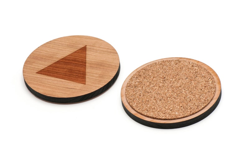 Isosceles Triangle Wooden Coasters Set of 4 Gifts for Him - Etsy