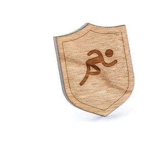 Runner Lapel Pin, Wooden Pin, Wooden Lapel, Gift for Him or Her ...
