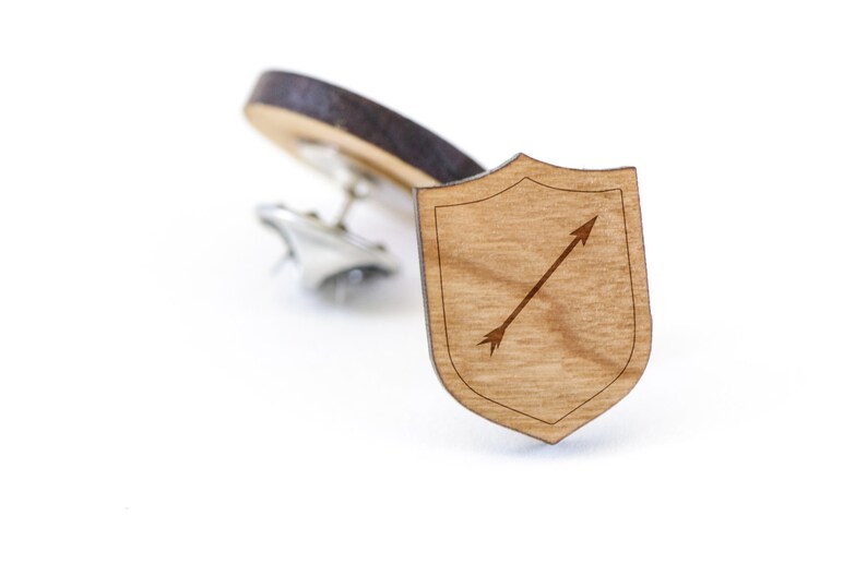 Arrow Lapel Pin Wooden Pin Wooden Lapel Gift for Him or - Etsy