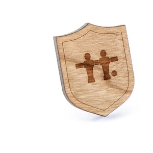Foosball Lapel Pin Wooden Pin Wooden Lapel Gift for Him or - Etsy