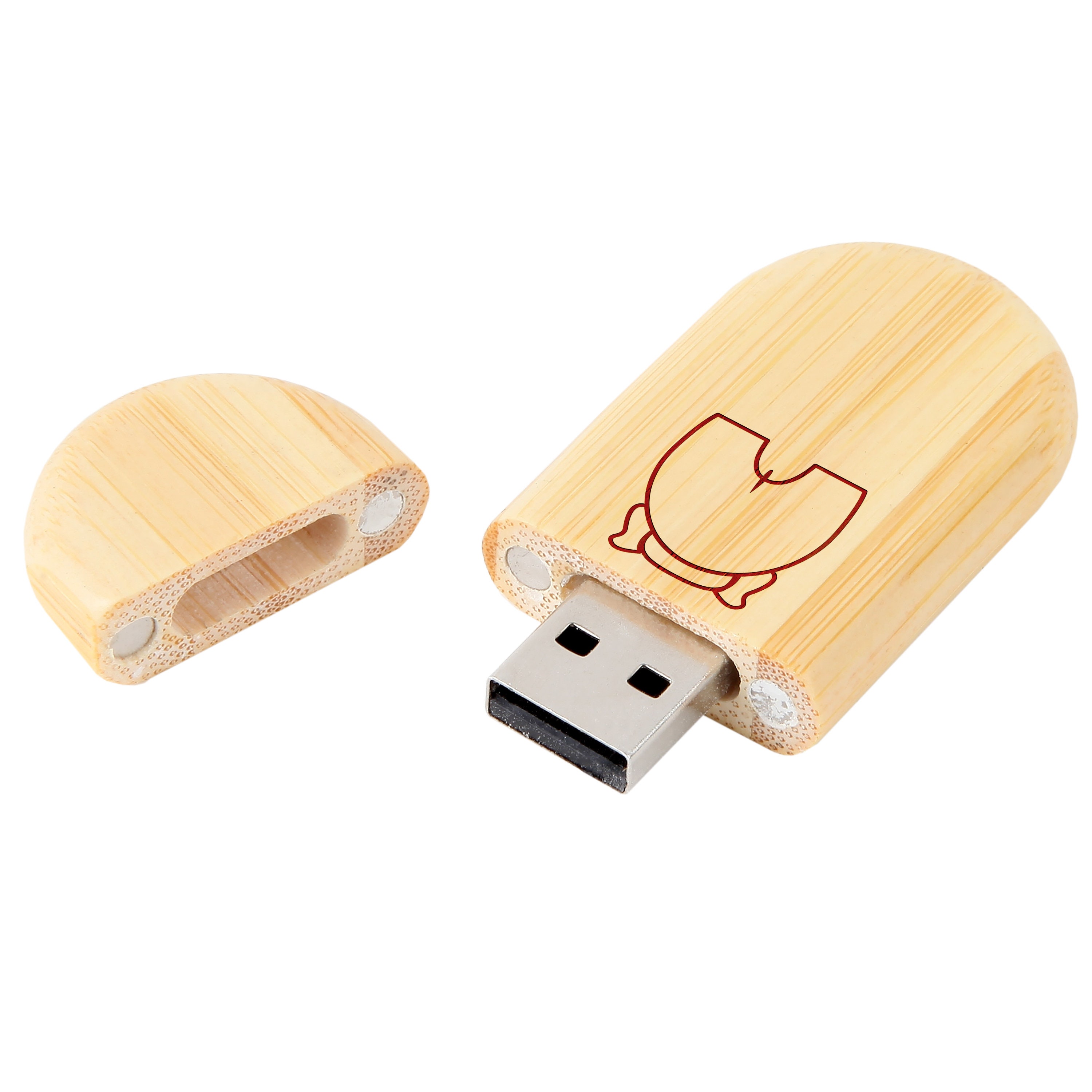 Elephant Butt 8gb Bamboo Usb Flash Drive With Rounded Corners - Etsy
