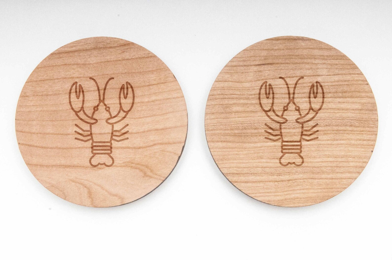 Lobster Wooden Coasters Set of 4 Gifts for Him Wedding - Etsy