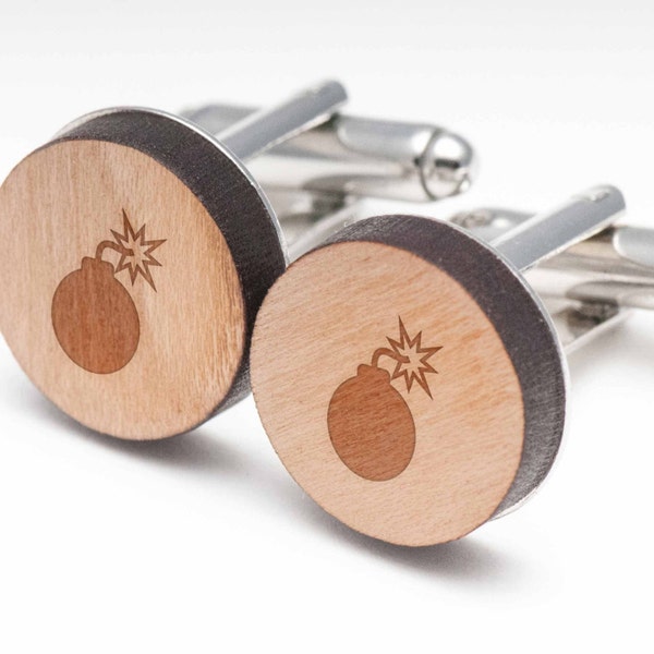 Wooden Cufflinks - Etsy