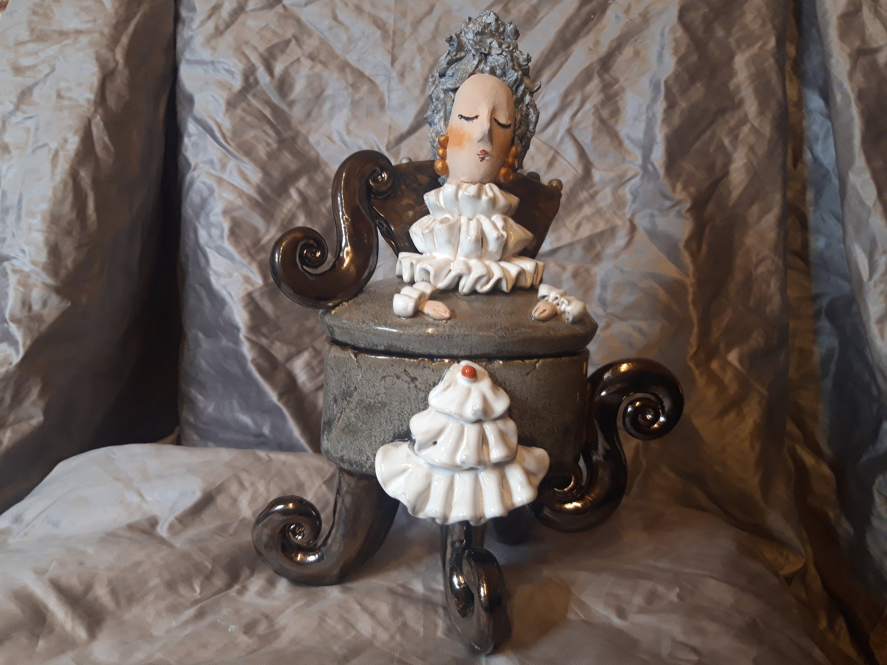 Sculpture Ceramic Container Ceramic Hand Made Jewelry Box - Etsy