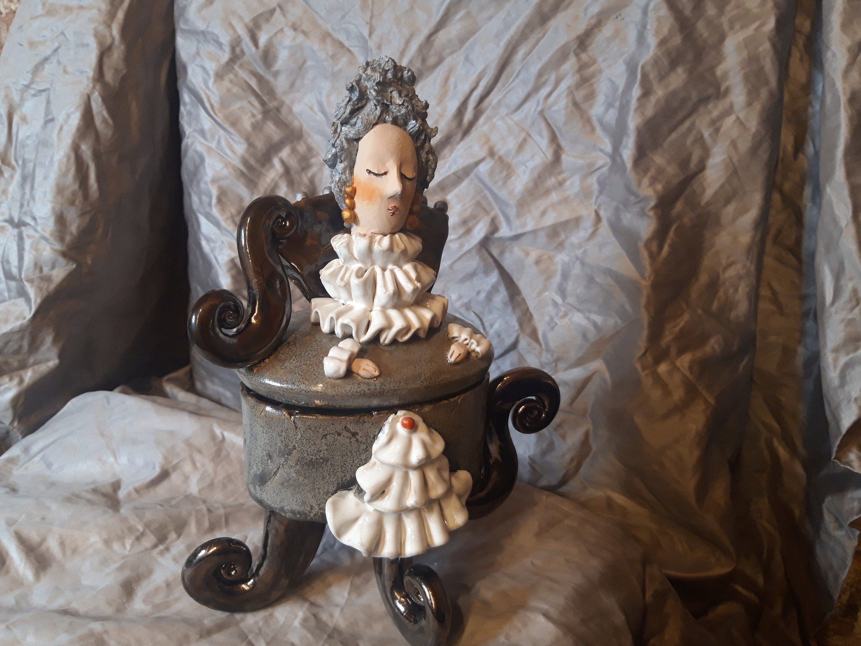 Sculpture, Ceramic Container, Ceramic Hand Made Jewelry Box - Etsy