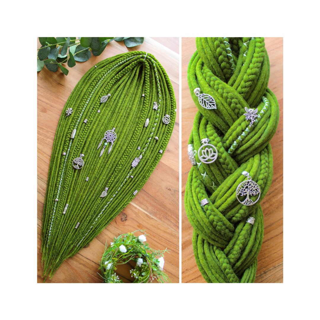 Wooldreads "weed" - Braids & Accessories Included - - Etsy