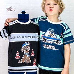 Plotterdatei Polizeihund Freddy DXF SVG Schäferhund Polizei Handschellen Pfote von Fusselfreies ...