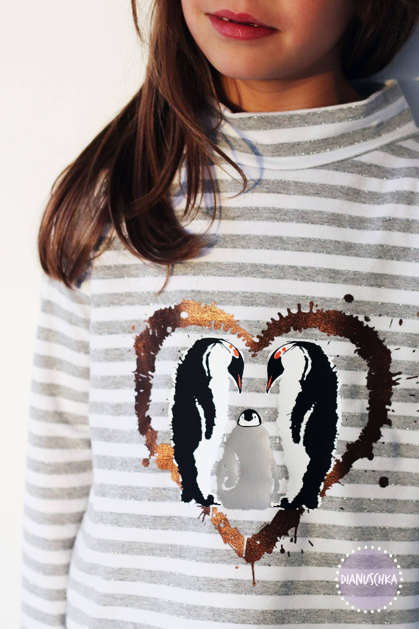 Plotterdatei Serie Pinguin Familie Aquarellstil Fusselfreies | Etsy