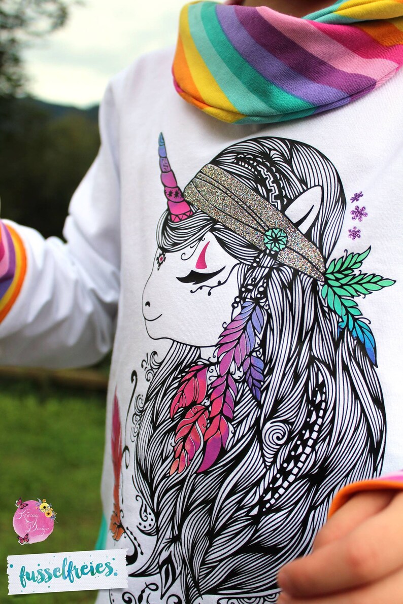 Boho EINHORN Plotterdatei Fusselfreies Plottervorlage - Etsy.de