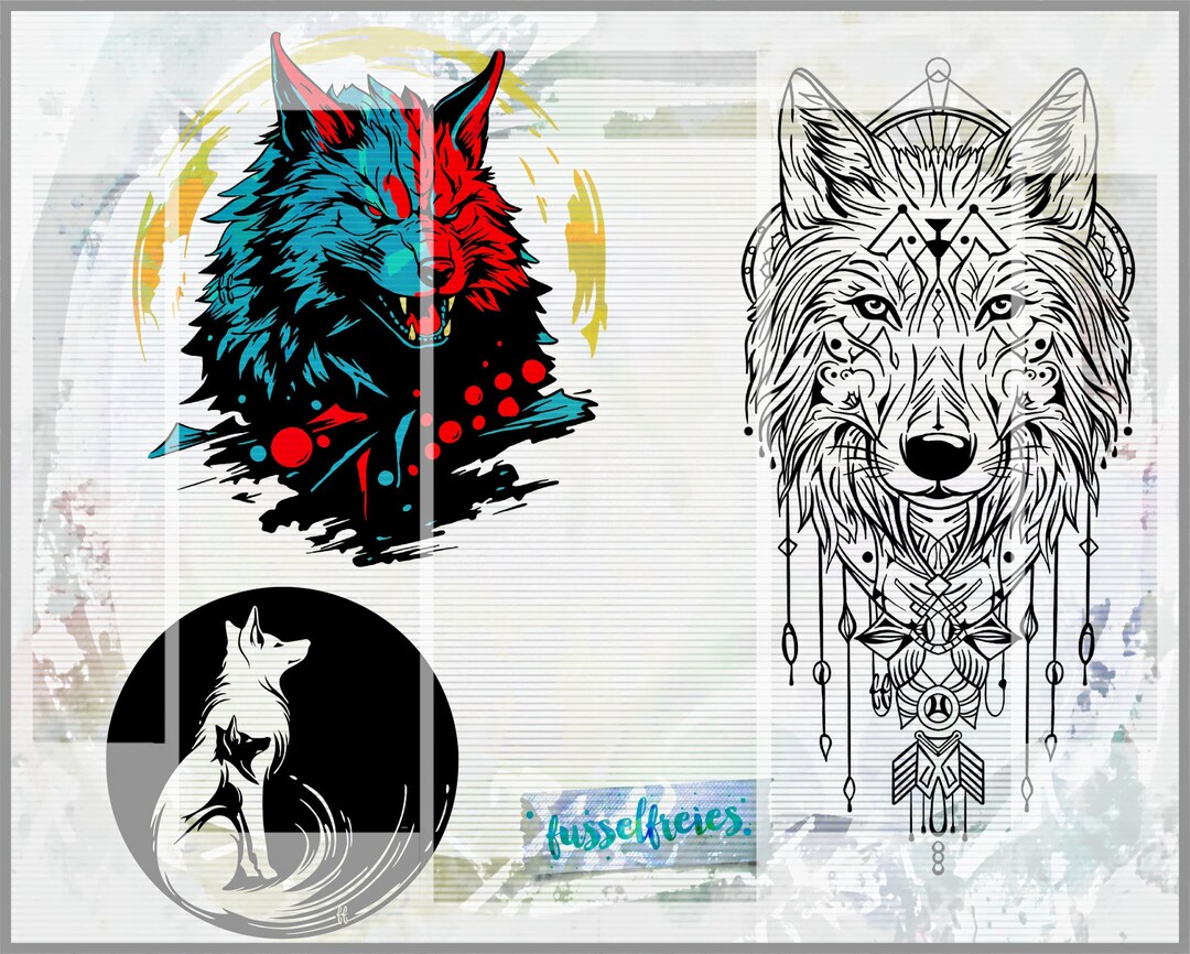 Die Wölfe 5.0 - Wolf Plotterdatei DXF SVG Wolf, Wolfskopf, Werwolf von Fusselfreies - Etsy.de