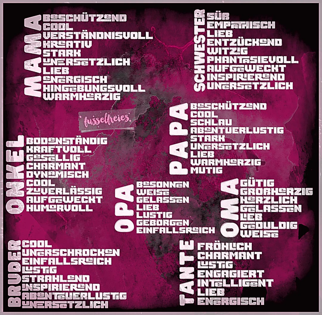 Family Designs (german Only) - Mama, Papa, Bruder, Schwester, Oma, Opa ...