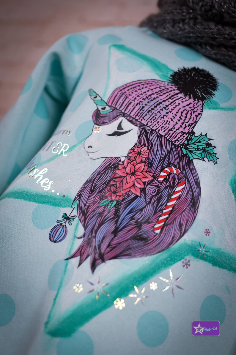 Boho Einhorn Winter - DXF SVG Plotterdatei Mandala Fusselfreies Unicorn Pferd Plotterdatei ...