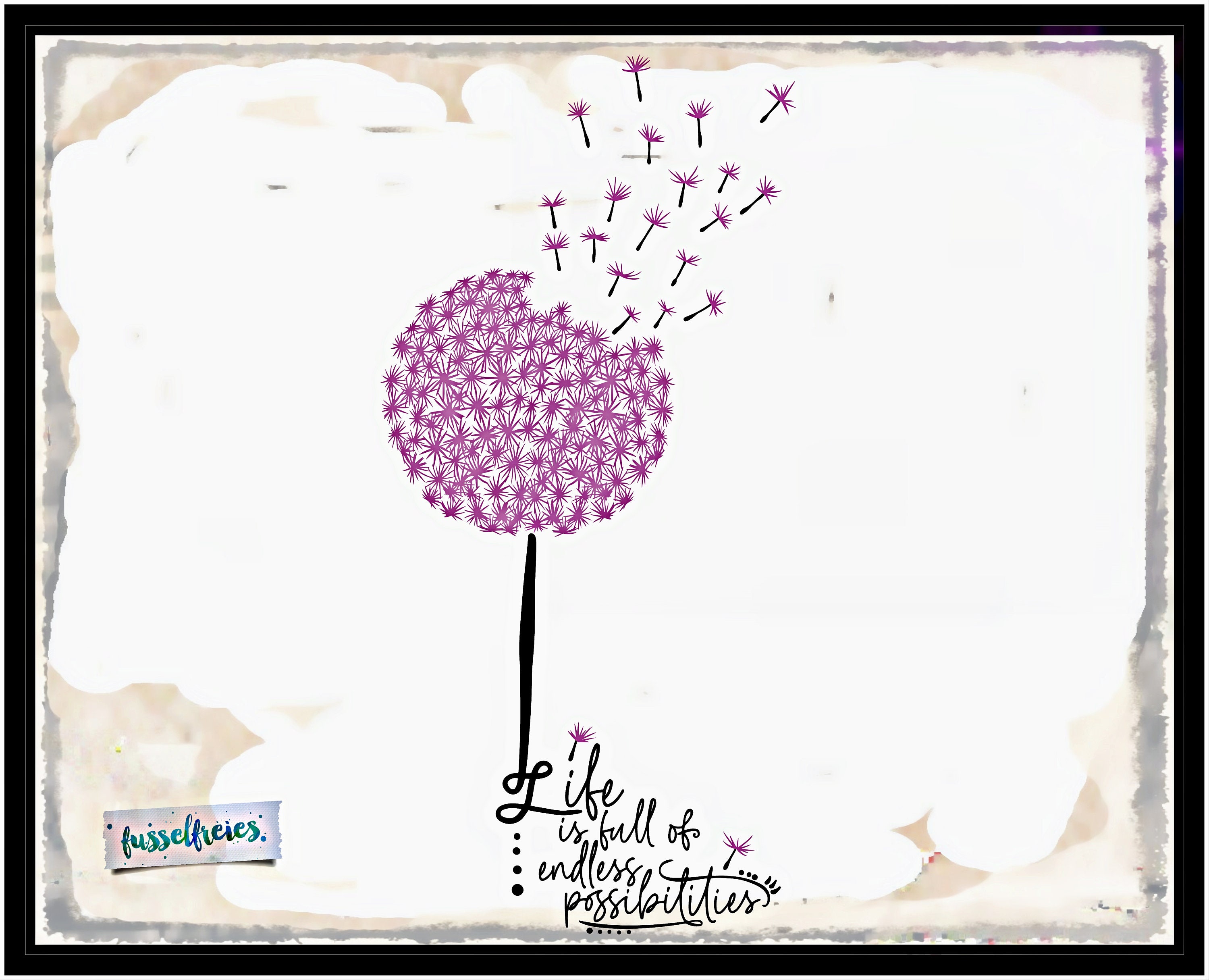 Pusteblume Vol3 Plotterdatei DXF SVG von Fusselfreies aus - Etsy Schweiz