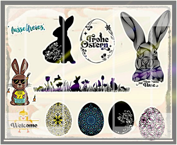 Oster Designs 2022 DXF SVG Plotterdatei Ostern Ostereier - Etsy Österreich