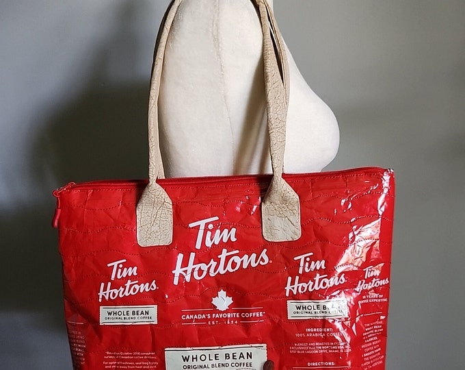 Tim Hortons Upcycled Coffee Bean Bag Purse - Etsy
