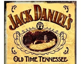 Old Time Whiskey Poster Style Retro Tin Sign - 8x12 Inch - Etsy