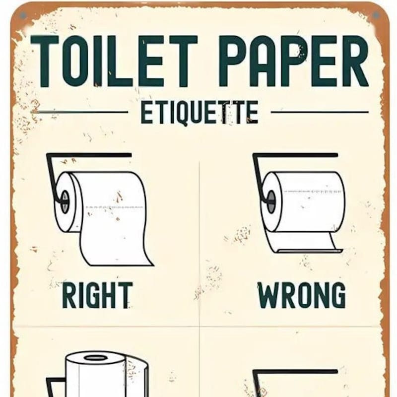 Metal Toilet Sign - Etsy