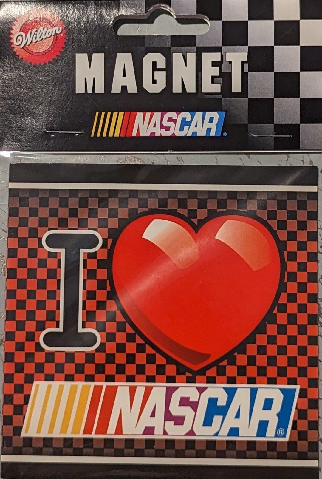 Wilton I Love NASCAR Magnet - Etsy