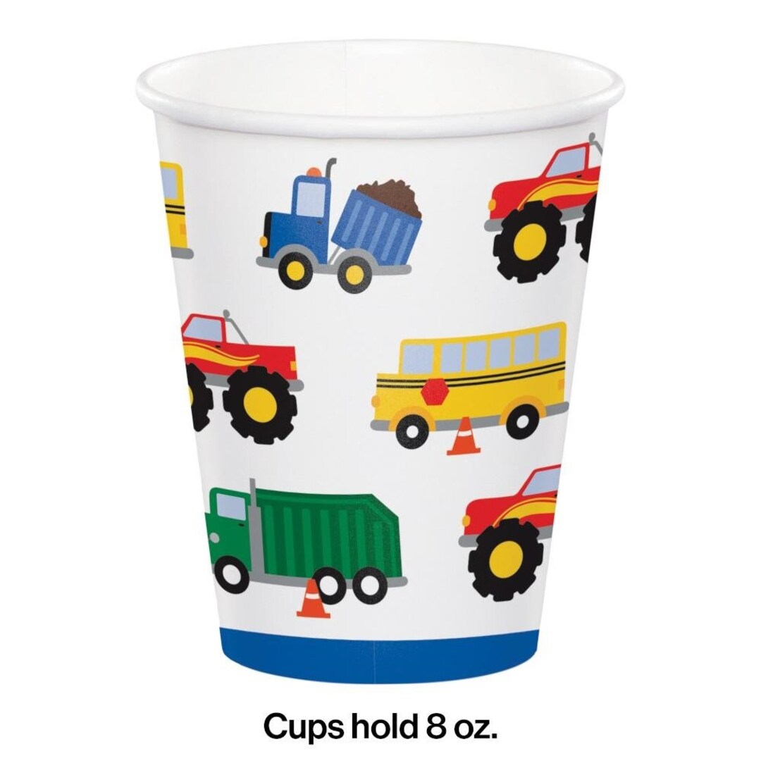 Traffic Jam Party Cups (8) - Etsy