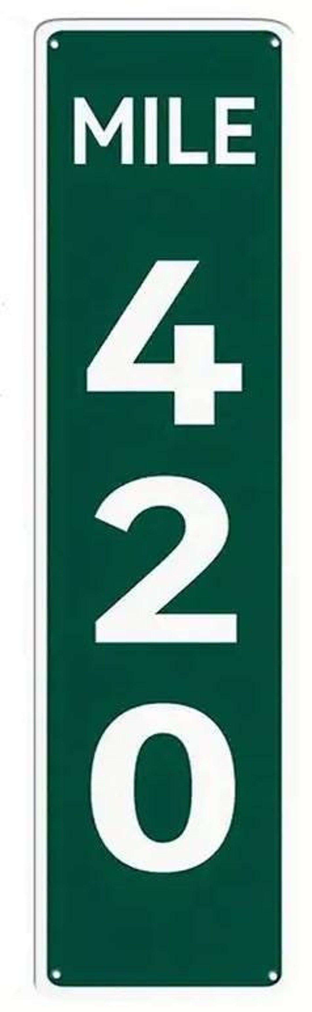 Mile 420 Highway Mile Marker Style Tin Sign 15.75x4 Inch - Etsy