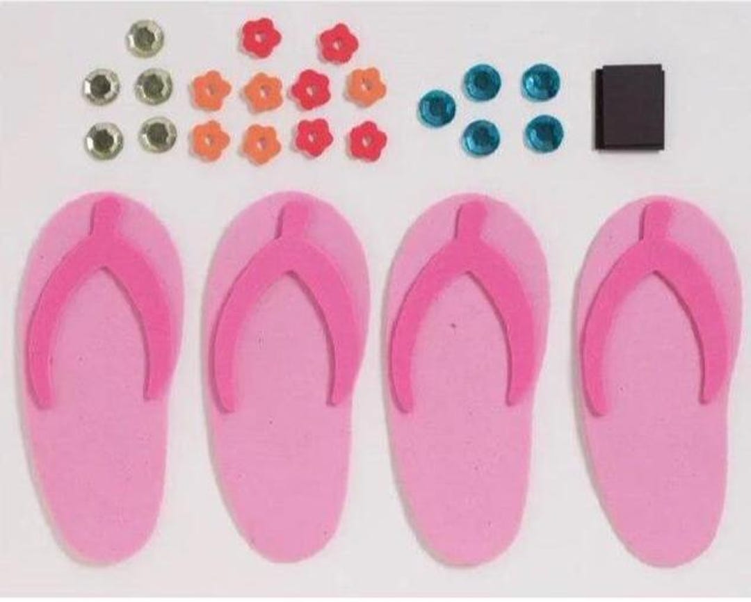 Foam Flip Flop Activity Kit - Etsy