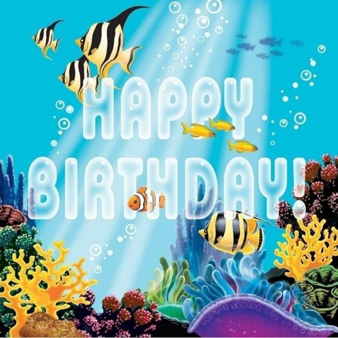 Ocean Party HAPPY BIRTHDAY Lunch Napkins (16) - Etsy