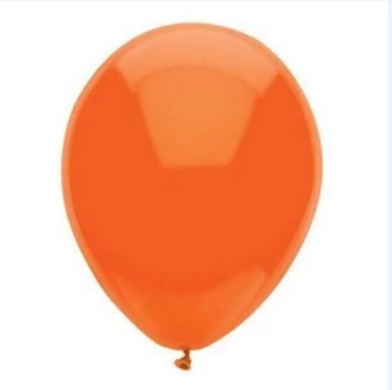 12 Bright Orange Latex Balloons 15 | Etsy