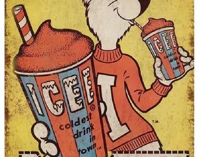 Icee...cool, Delicious and Full of Fun! - Retro Vintage Tin Sign - 8x12 ...