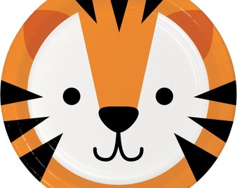 Monkey Animal Faces Dinner Plates 8 | Etsy