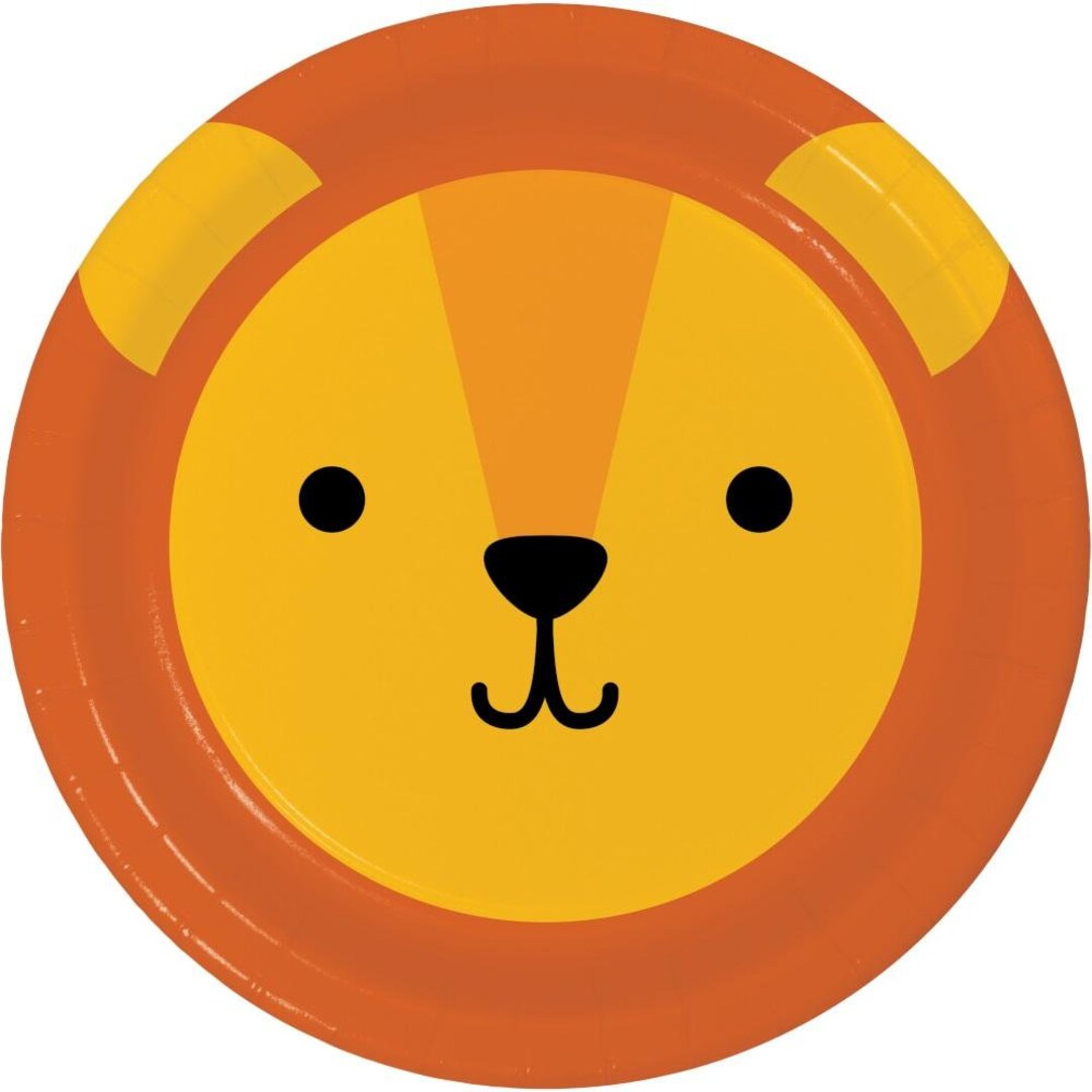 Lion Animal Faces Dessert Plates (8) - Etsy