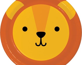 Monkey Animal Faces Dinner Plates 8 | Etsy