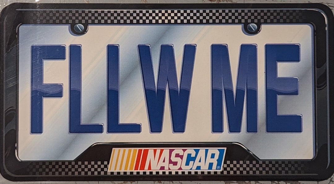 Wilton NASCAR Follow Me License Plate Magnet - Etsy