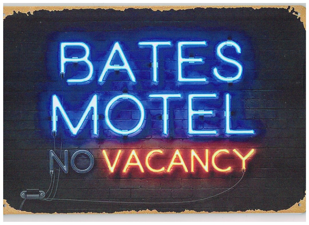 Bates Motel Metal Sign - 8x12 Inch - Etsy