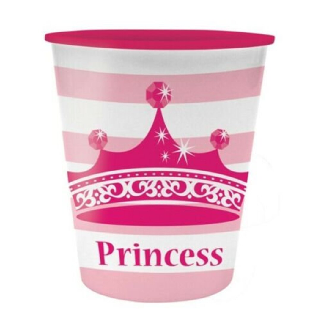 Pink Princess Royalty Souvenir Cup (1) - Birthday Party Supplies - Etsy
