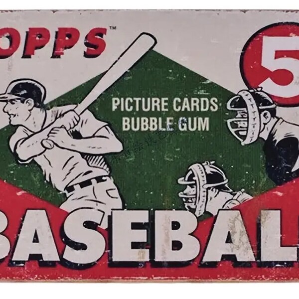 Topps Baseball Card Sign - Etsy