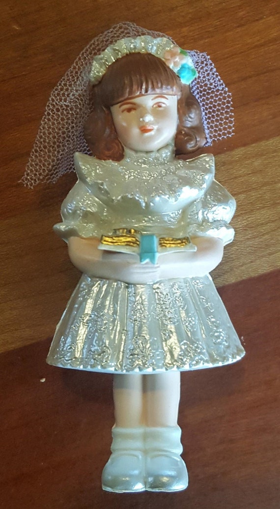 Wilton Communion GIRL Cake Topper Religious Party Cake | Etsy