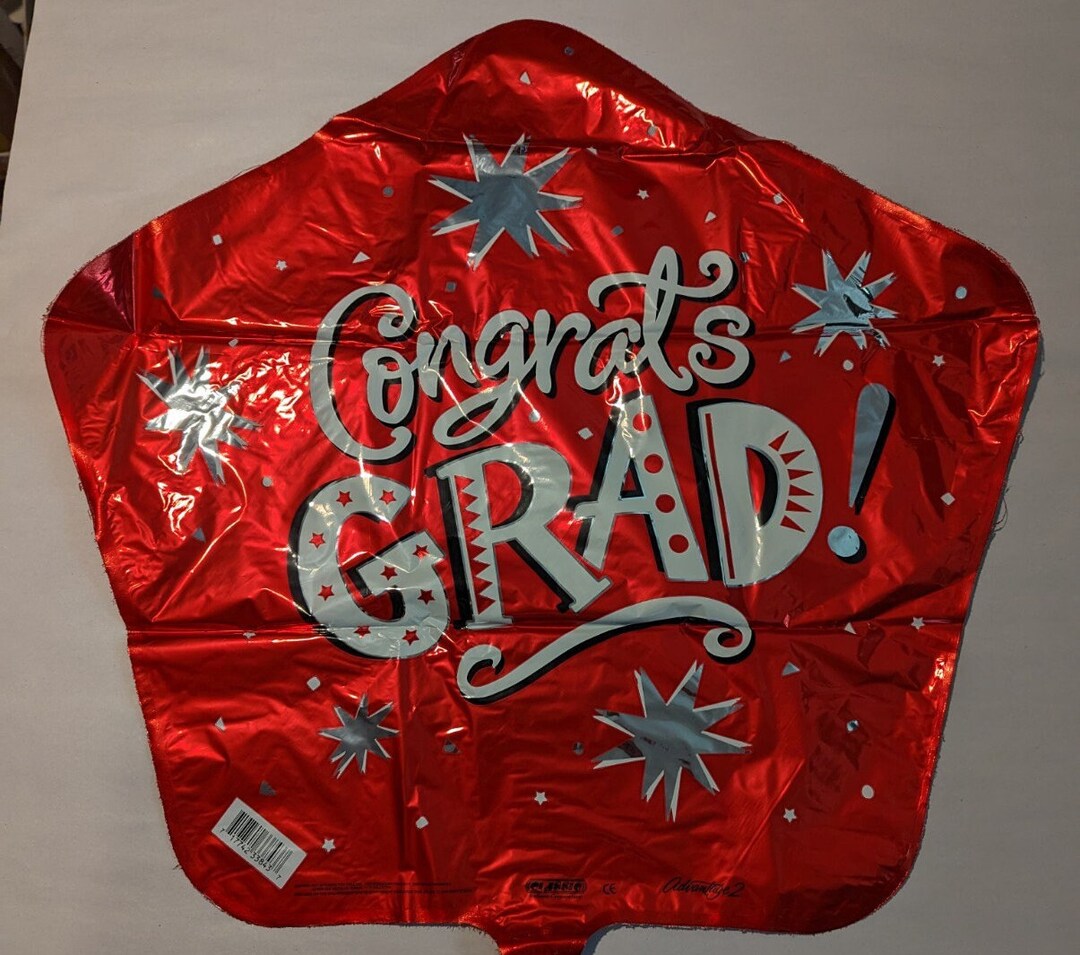 Red Star Graduation Balloon - Grad Party Supplies - Etsy