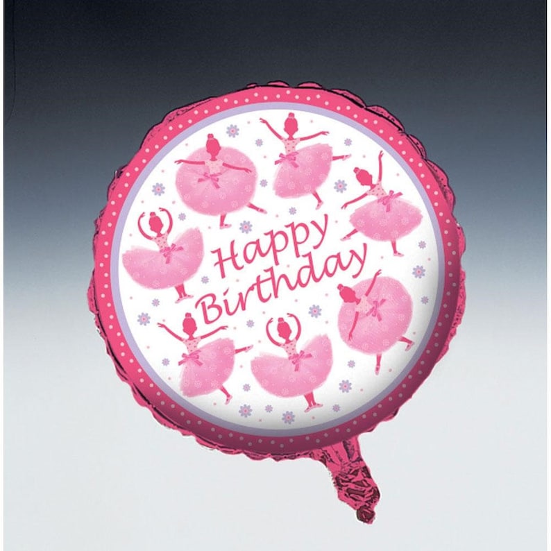 Ballerina Tutu Happy Birthday Balloon - Etsy