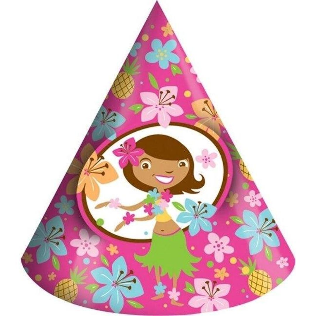 Pink Luau Fun Hats (8) - Etsy