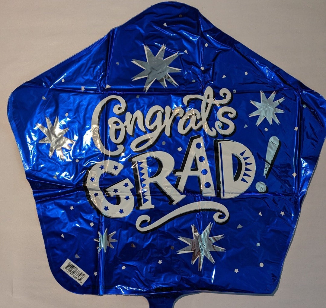 Blue Star Graduation Balloon - Grad Party Supplies - Etsy