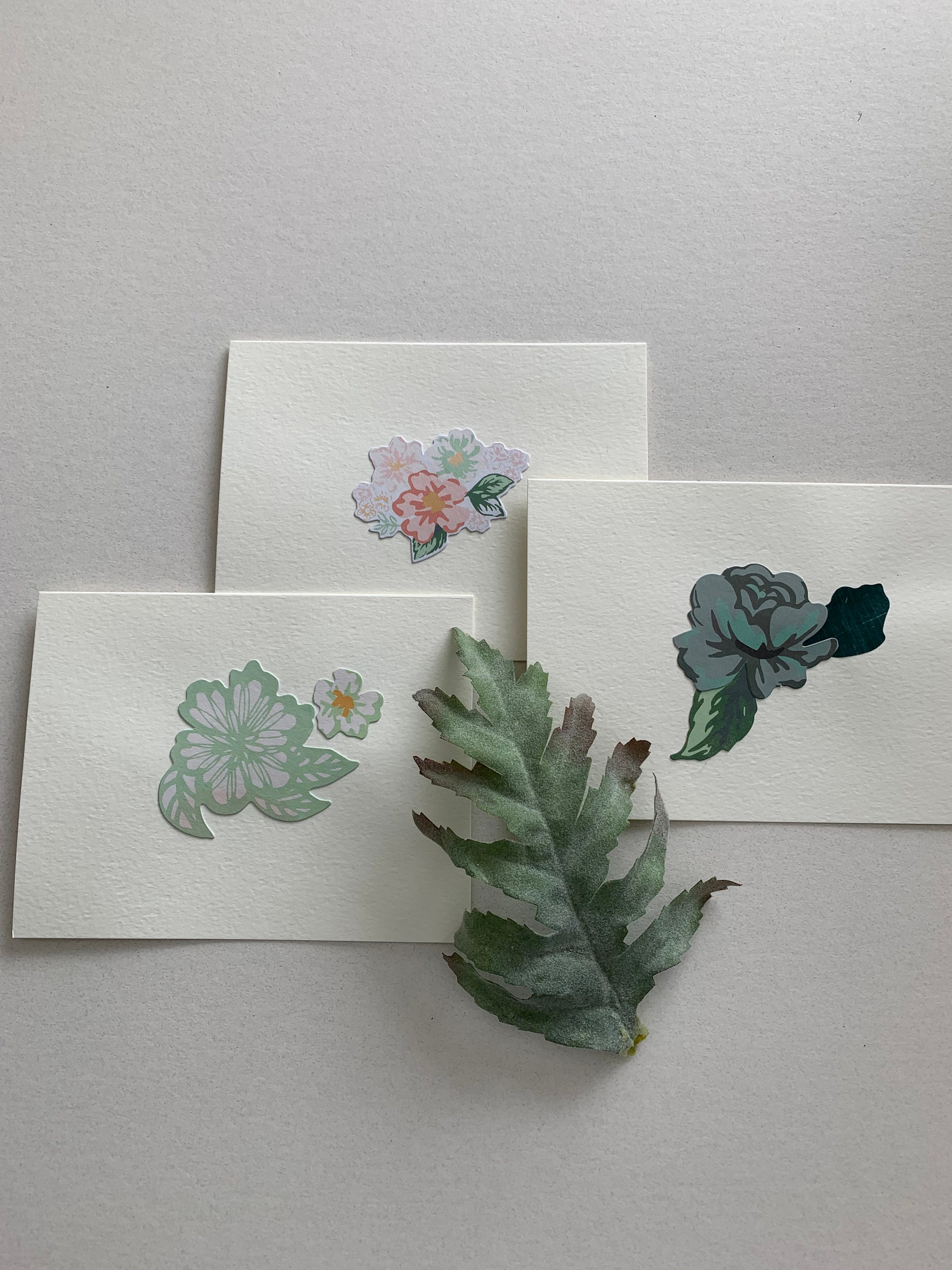 Floral Note Cards With Lined Envelopes, Stationery Set, Note Card Set ...