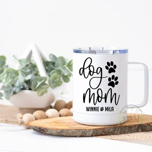 Personalized Dog Mom Mug, Dog Lover Gift, Custom Dog Mug, Dog Mom Gift ...