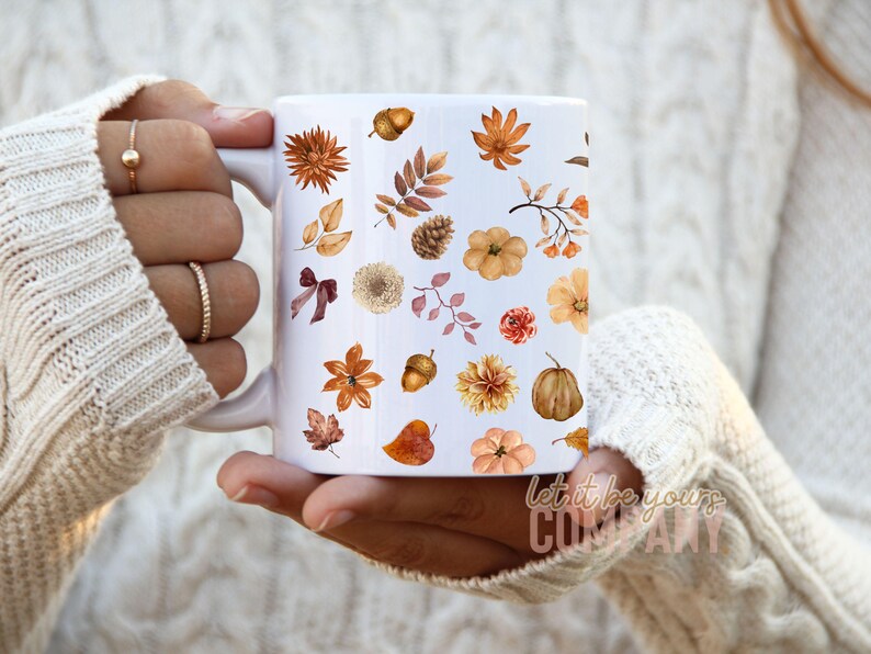 Autumn Vibes Pumpkin Coffee Mug Cute Fall Cup for Coffee Lovers Fall ...