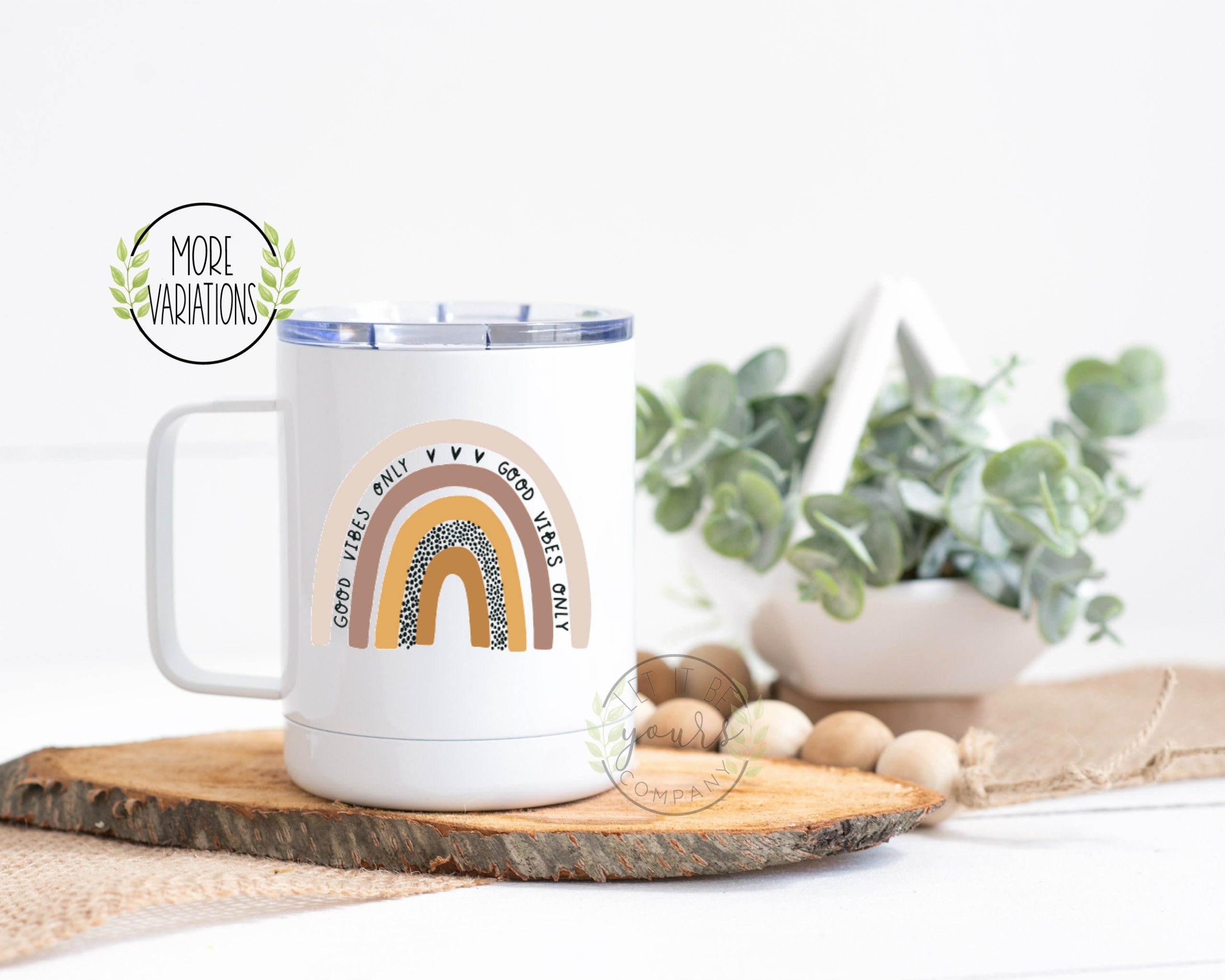 Good Vibes Only Mug Good Vibes Only Rainbow Mug Motivational - Etsy