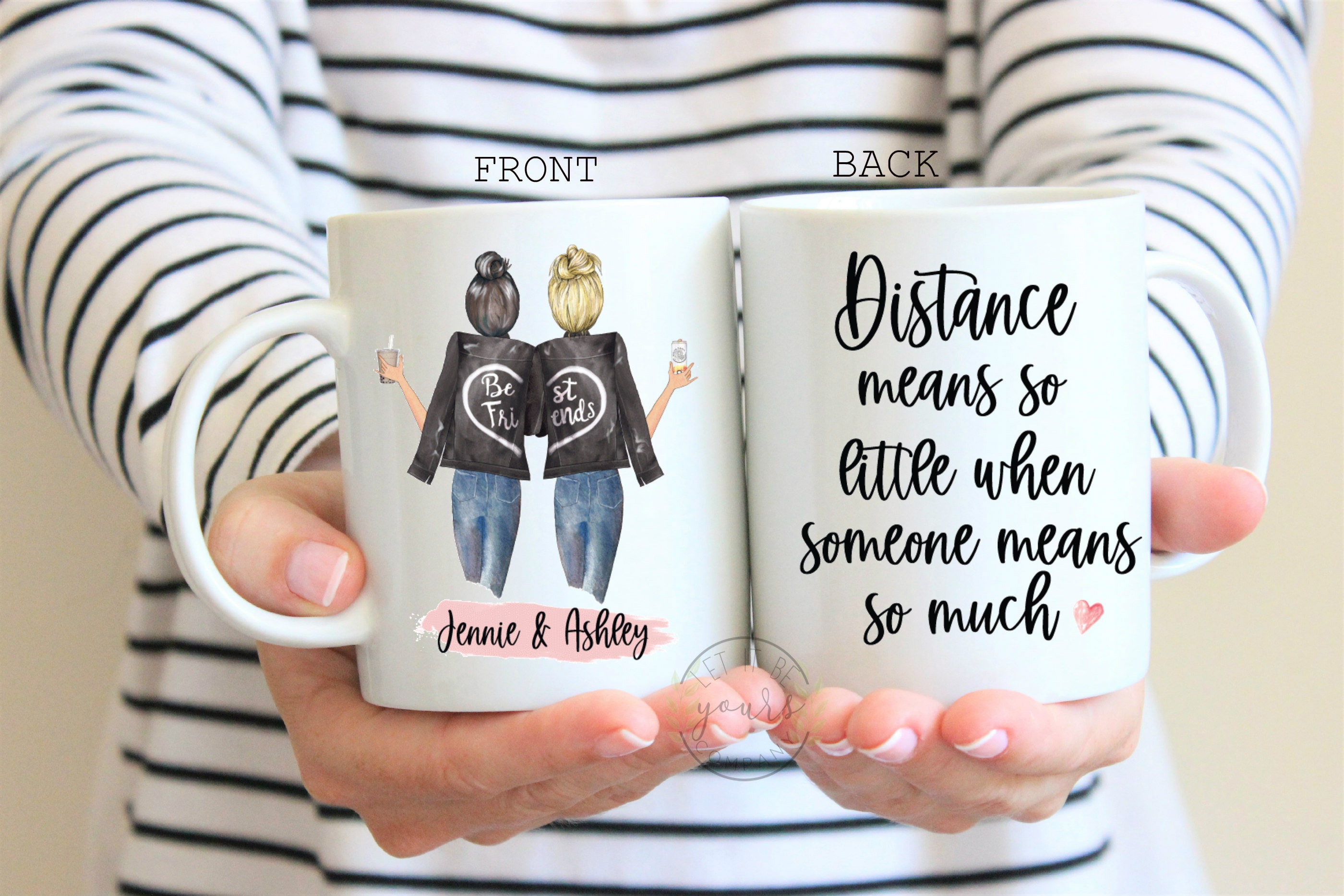 Best Friends Mug Best Friend Gift Long Distance Best Friend | Etsy