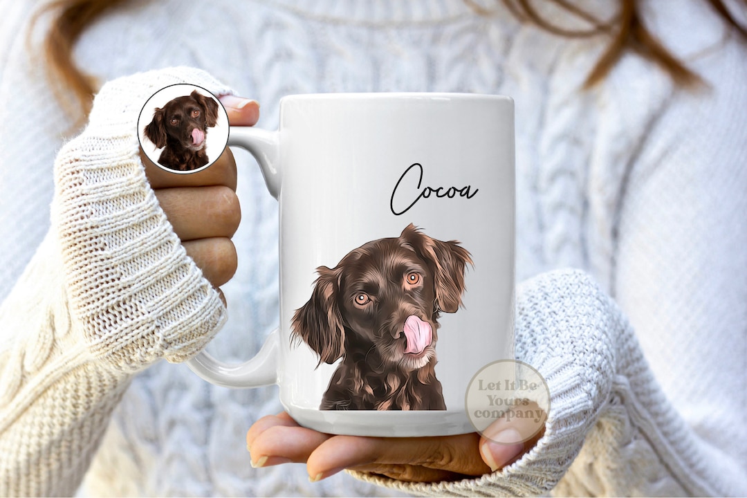Custom Pet Mug Dog Coffee Cup Personalized Pet Mugs Gift Idea for Dog ...