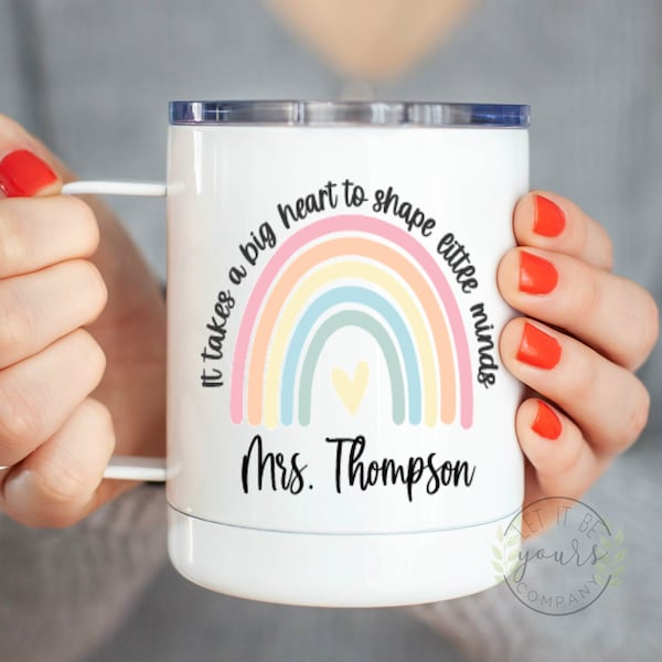 Teacher Appreciation Coffee Mug, Teach, Love, Inspire Design, Perfect ...
