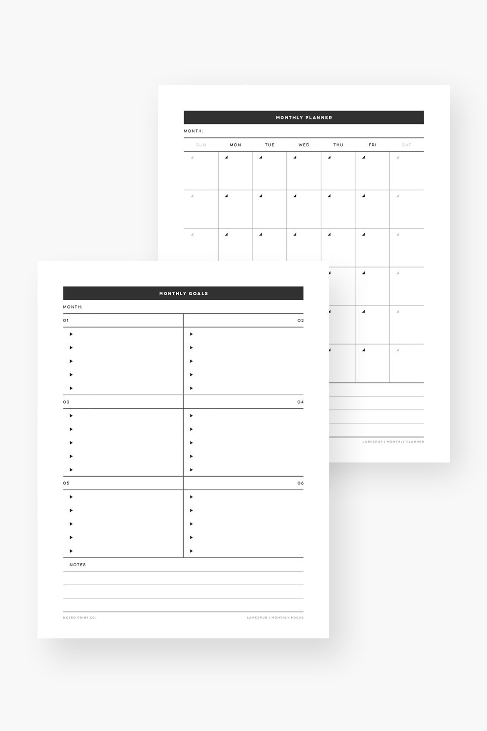 Printable Planner Bundle - Daily, Weekly, Monthly, and Yearly Organizer ...